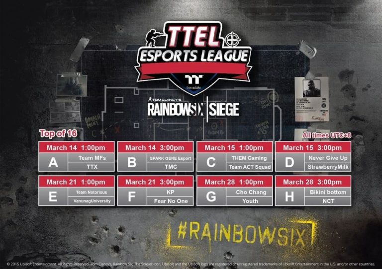NP: 2020 TTEL Thermaltake Esports League ‧ Tom Clancy’s Rainbow Six ...